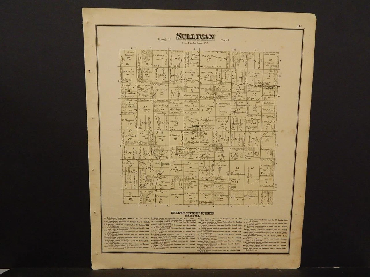 Ashland County Township Map