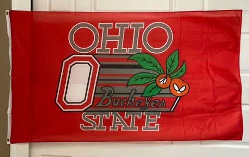 Ohio State University Buckeyes OSU 3 x 5 ft Red Flag Wall Banner NCAA ...
