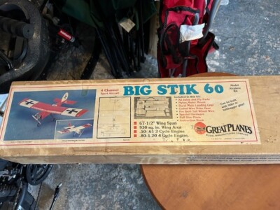 Vintage Great Planes Big Stik 60 radio control airplane kit | eBay