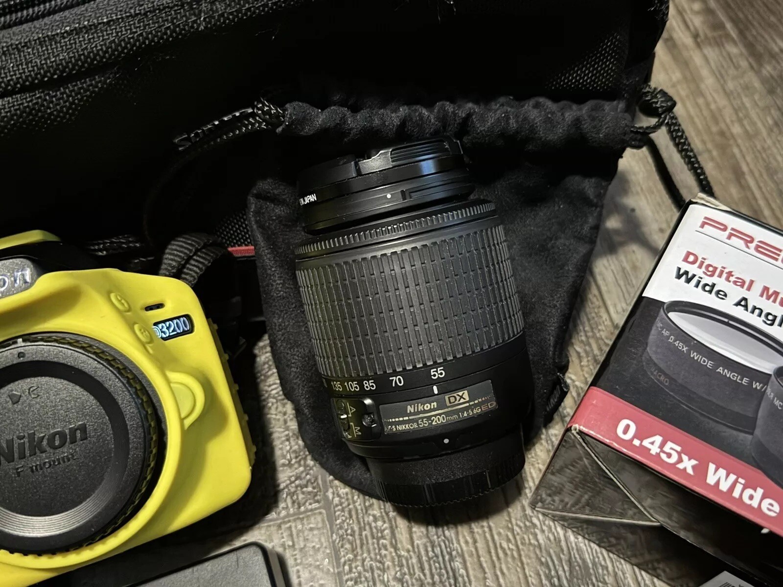 Nikon D3200 24.2MP DSLR Camera Kit w/ AF-S 17-80mm & 55-200mm WU-1a ...