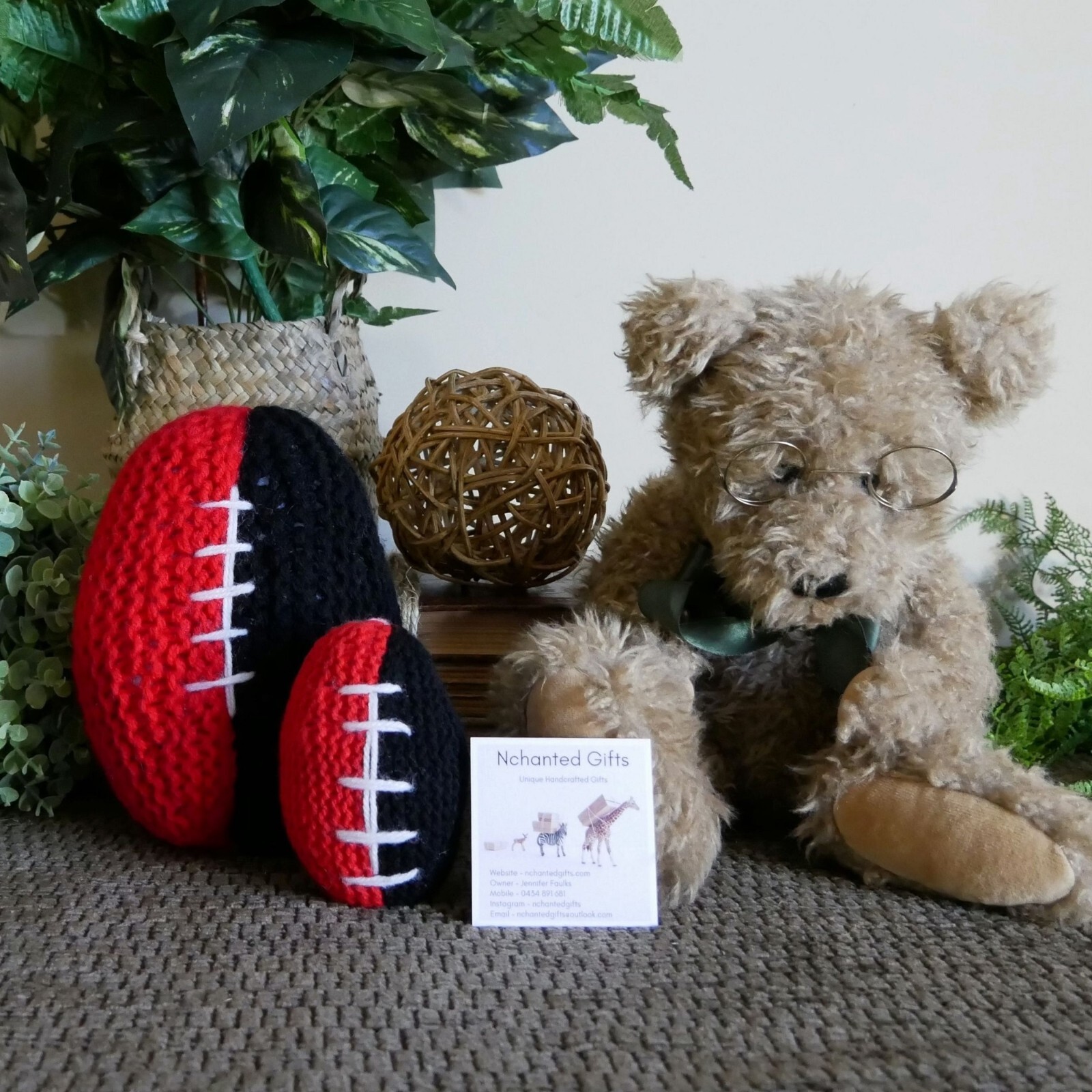 Small Knitted Football Baby Toy | eBay Australia