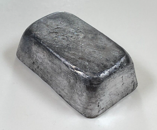 Pewter Bullion Loaf Style Ingot * 2.64 Pounds * 95% Pure Bullion ...