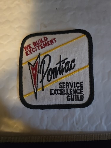 Pontiac We Build Excitement Patch New Service Excellence Guild 2 3/4 ...
