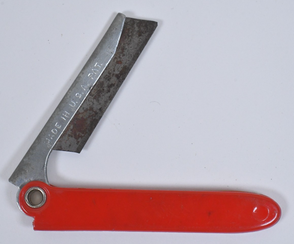MOMAR Inc Vtg 1950's Advertising Mini Folding Utility Razor Blade Knife ...
