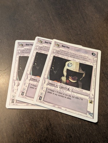Star Wars Ccg 3 Revel Pilot Light Side Good Condition Playing Cards | eBay
