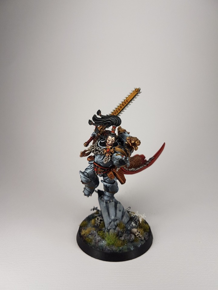 Warhammer 40k Space Wolves Space Marines Ragnar Blackmane Painted | eBay