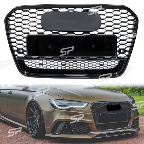 For Audi A6 C7 S6 RS6 Style 12-15 Front Bumper Honeycomb Mesh Grill ...