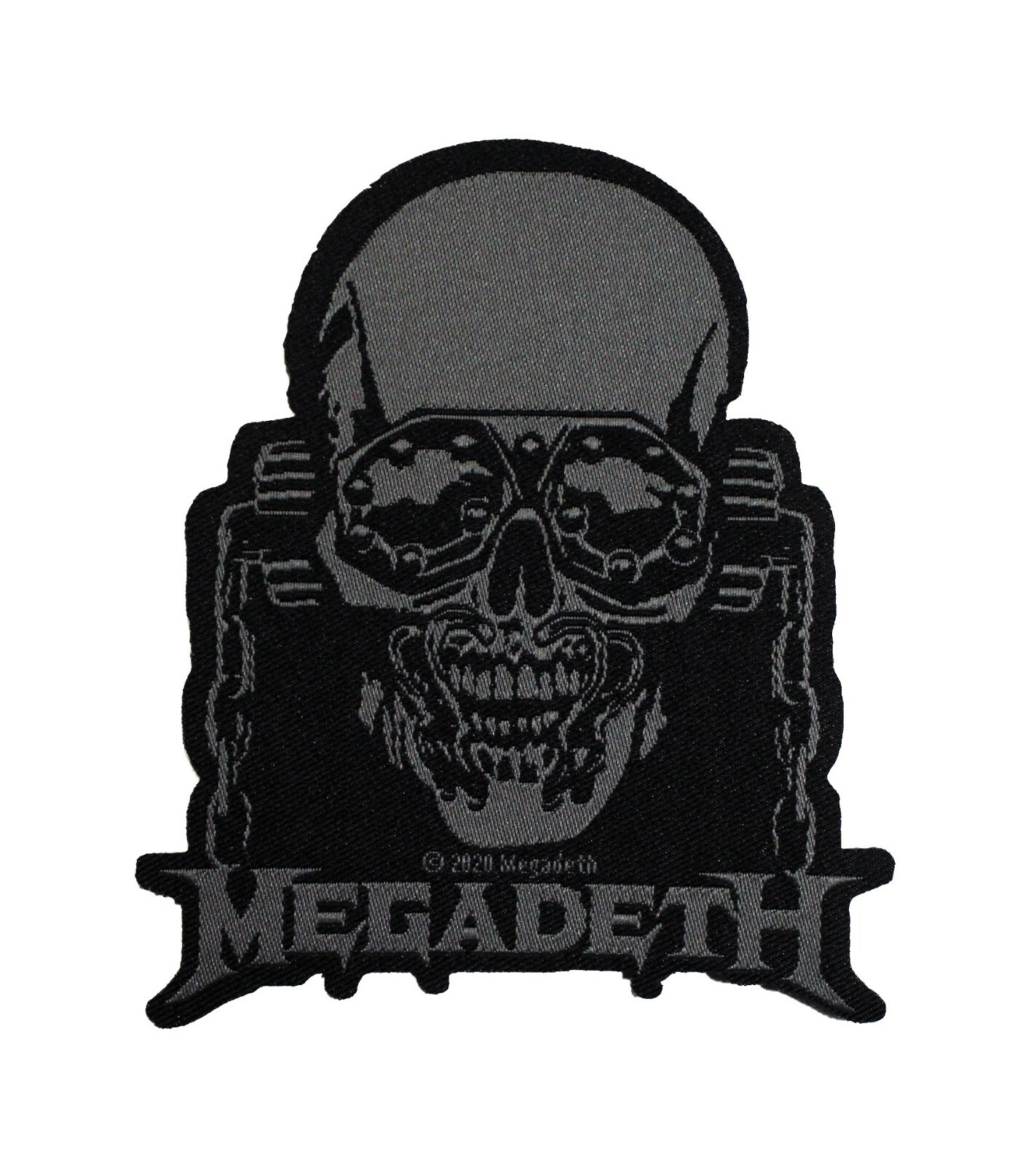 Megadeth Rattlehead CUT OUT Woven Sew On Battle Jacket Patch - Licensed ...