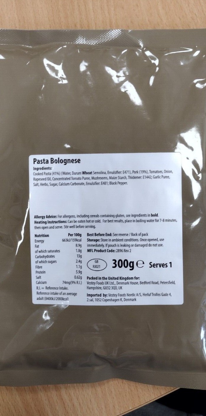 BRITISH ARMY MOD RATION PACKS MEALS MRE EMERGENCY FOOD SUPPLIES READY ...