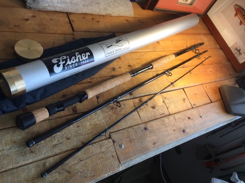 FISHER FLY ROD BLUE WATER BIG GAME 8'6" 14 WT 3 PC ROUND MTN NEVADA ...