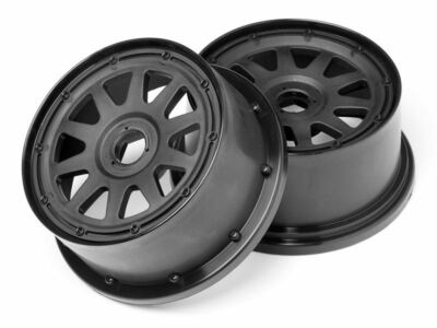 HPI Racing - TR-10 Wheel, Black, 120X65mm, -10mm Offset, Baja 5SC/T | eBay