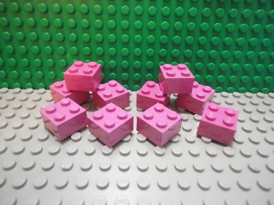Lego 10 Dark Pink 2x2 brick block NEW | eBay