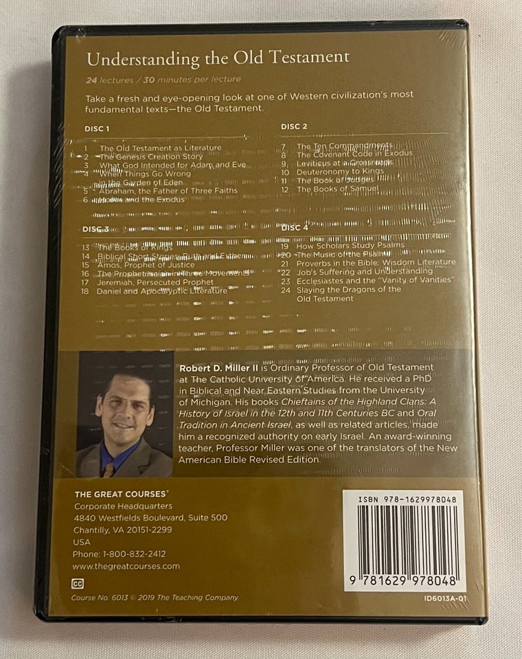 The Great Courses: Understanding The Old Testament (2019), DVDs ...