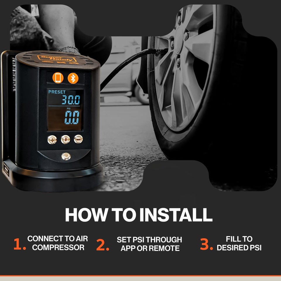 Automatic Tire Inflator App/bluetooth Control Highaccuracy Digital ...