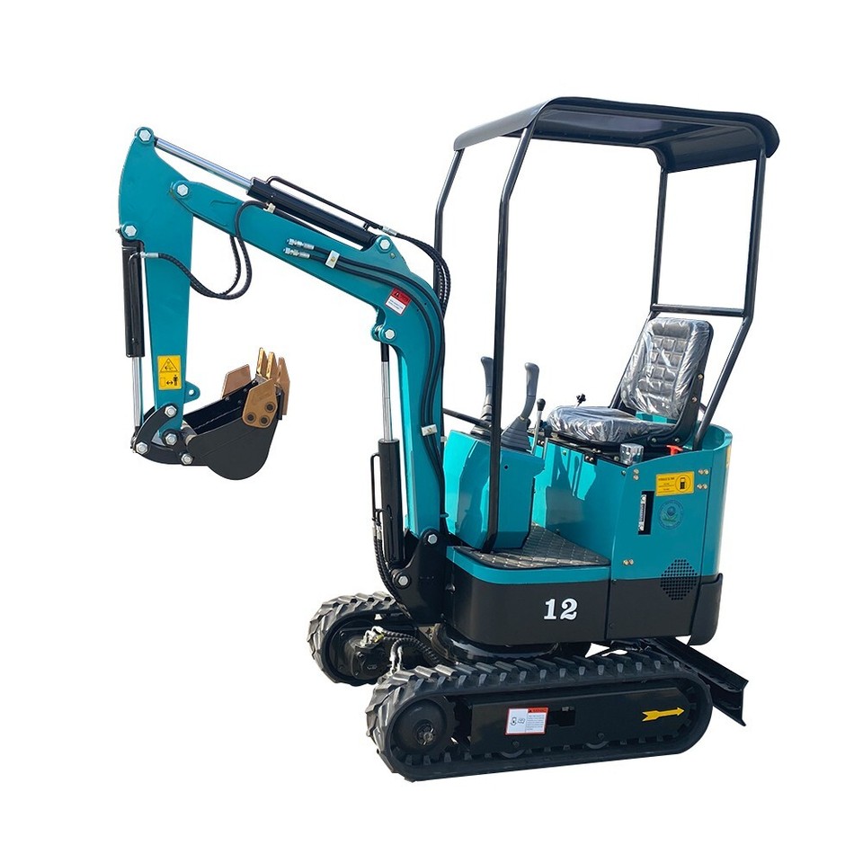 AGT New H12 Mini Excavator 13.5HP 1Ton Digger Tracked Crawler B&S Gas ...