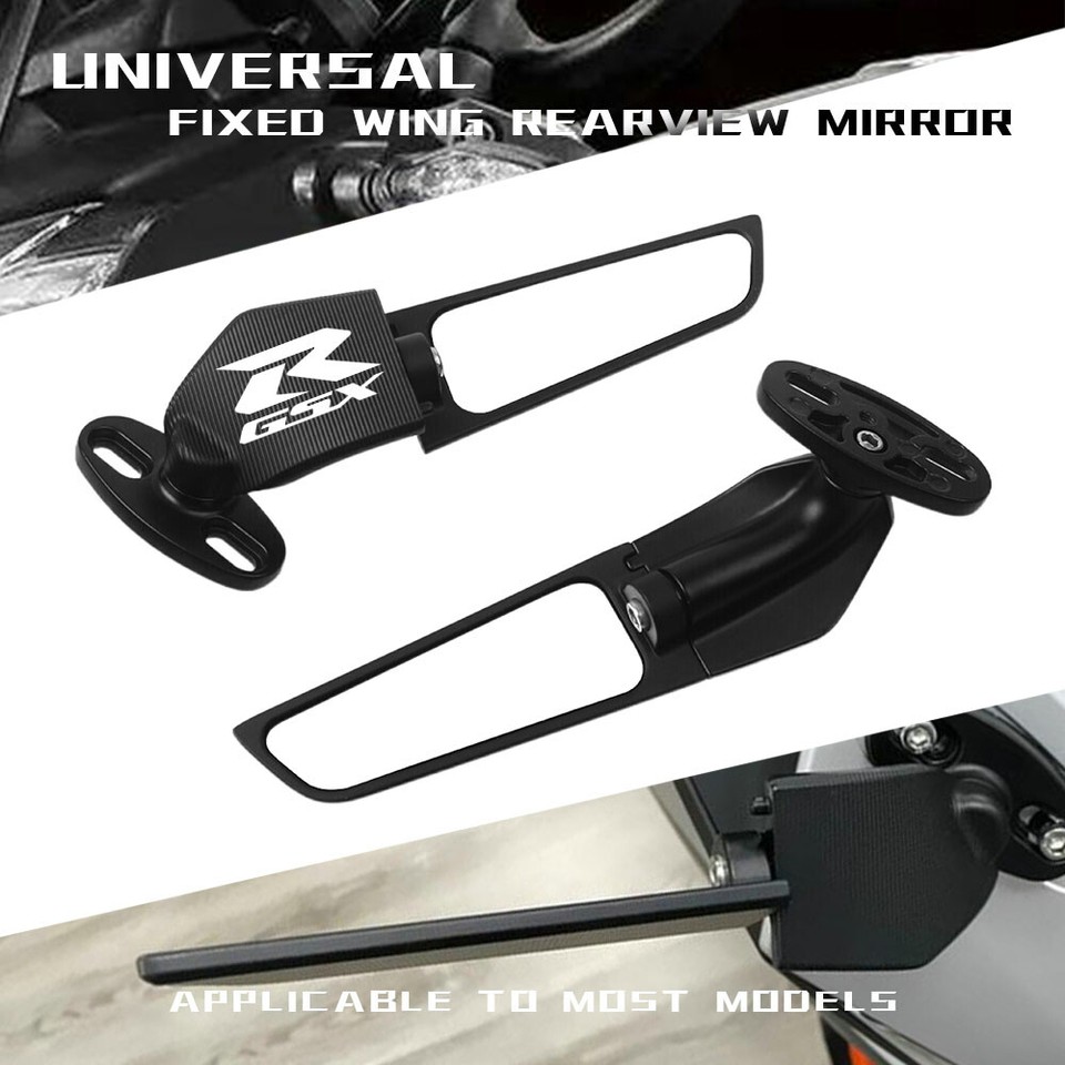 Rearview Mirror Wind Swivel Stealth Wing for SUZUKI GSXR GSXS 750 1000 ...