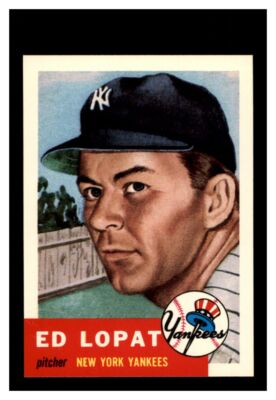 1991 Topps Archives 1953 #87 Ed Lopat New York Yankees NM-MT | eBay