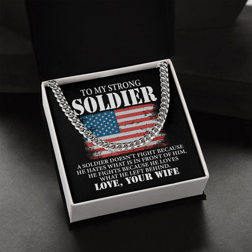 To My Strong Soldier Love, For Soldier Husband, Military Husband ...