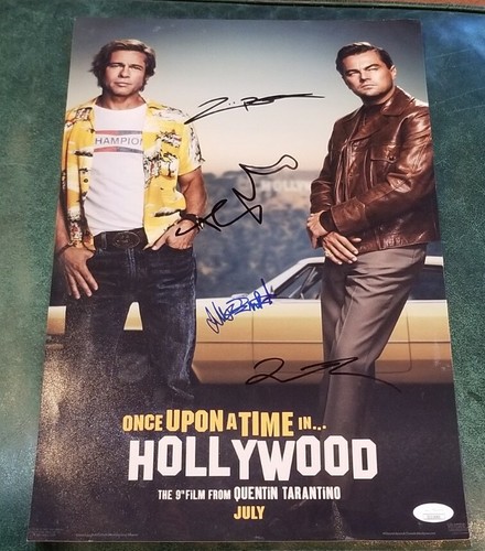 Once Upon A Time In Hollywood 4x cast Autograph Quentin Tarantino JSA ...