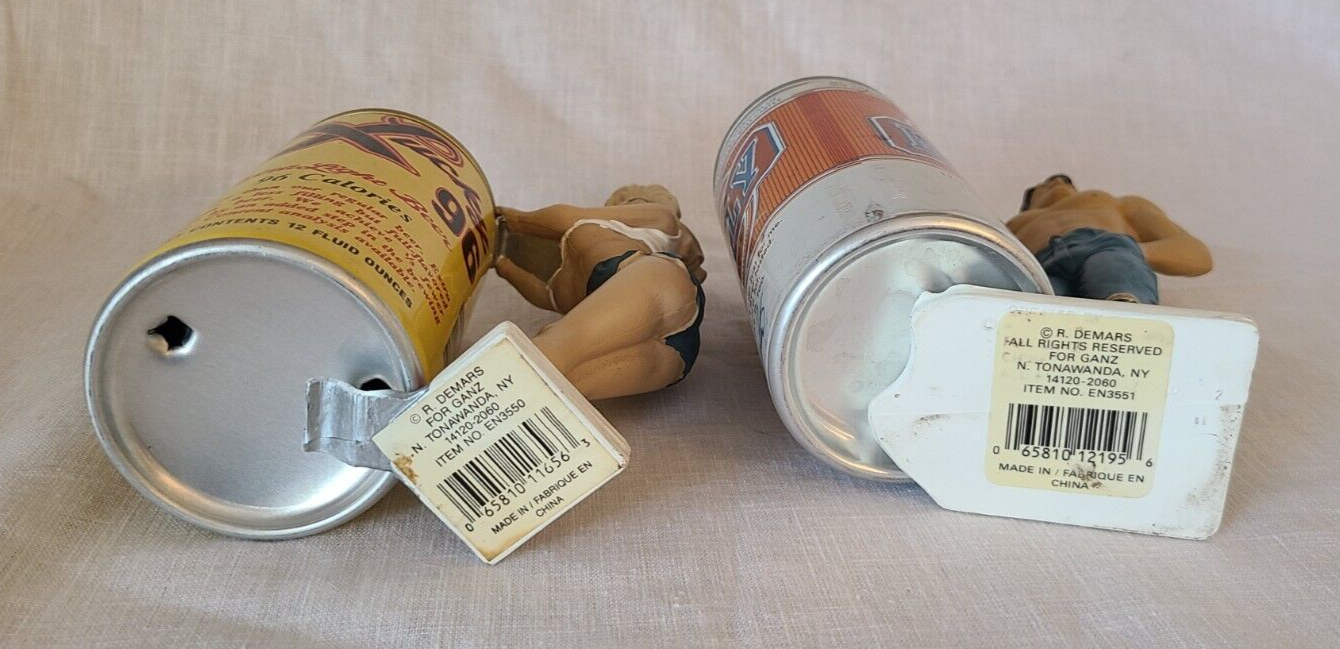 Vintage R. Demars ganz beer can holder set lucky 96 billy model pin up ...