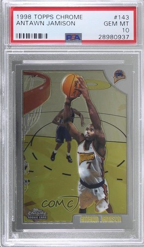 1998-99 Topps Chrome Antawn Jamison #143 PSA 10 GEM MT Rookie RC | eBay