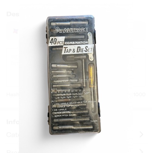 VINTAGE TAP AND ADJUSTABLE DIE SET | eBay