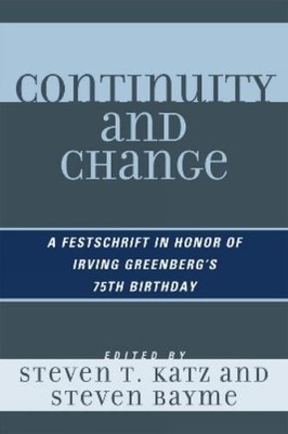 Steven T. Katz Continuity and Change (Paperback) (UK IMPORT ...