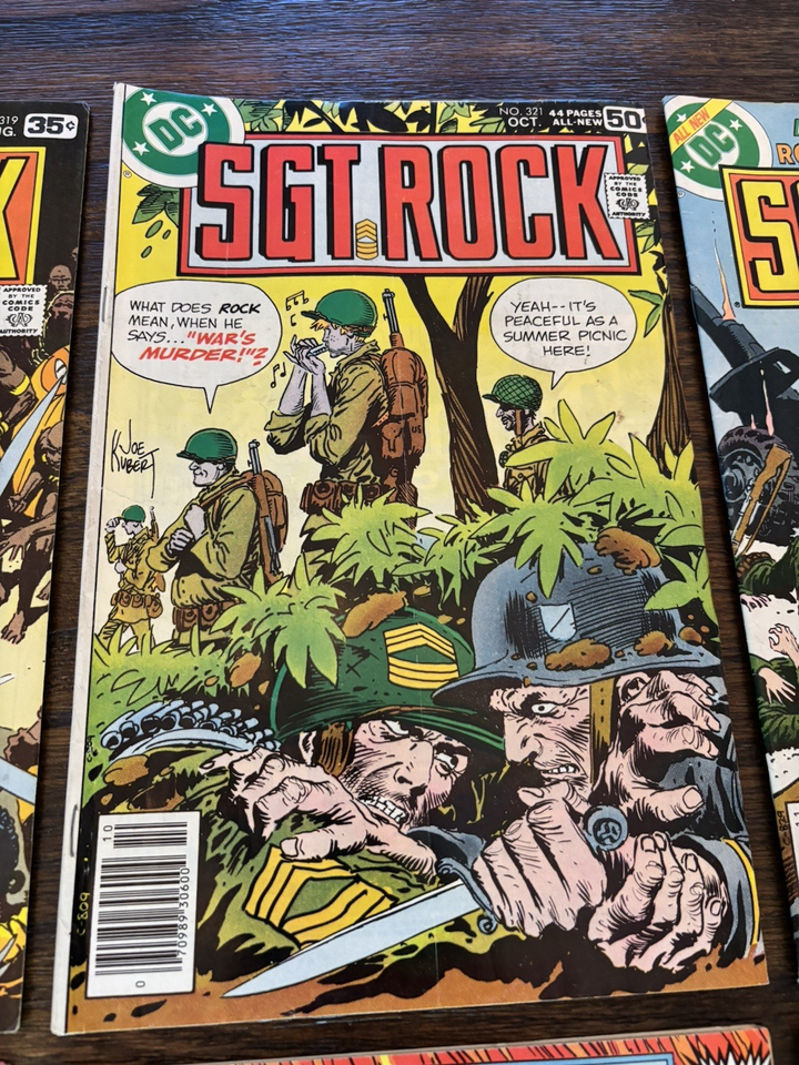 Sgt. Rock DC 6-issue Comic Lot Kubert Art | eBay