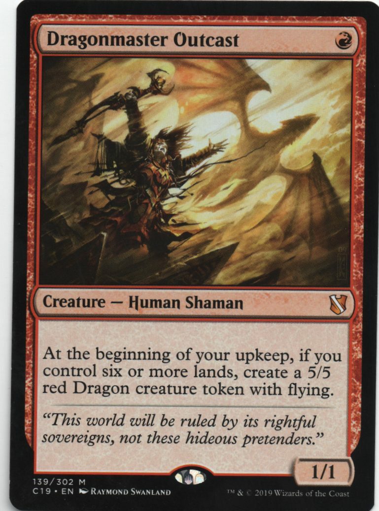 Dragonmaster Outcast MTG Commander 2018 NM English | eBay