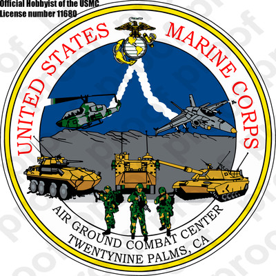 STICKER USMC MCAGCC 29 Palms New USMC Lisc # 20187 | eBay