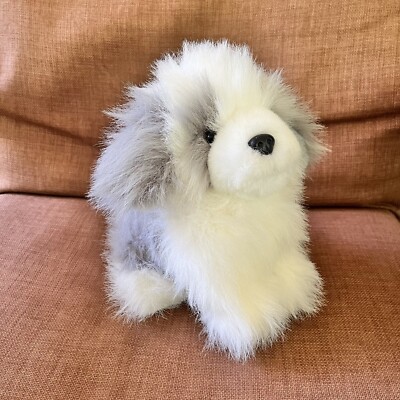 Old English Sheepdog Plush Stuffed Animal TB Trading Gray White Fluffy ...