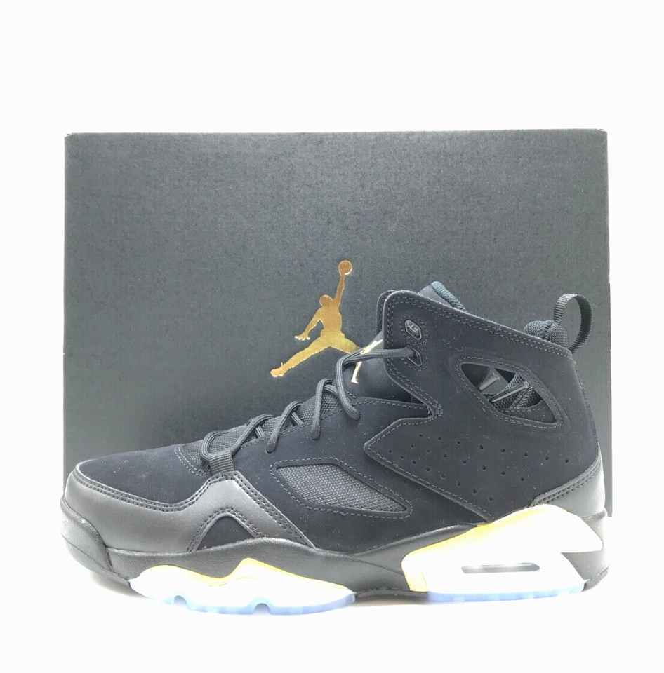 *NEW* Men NIKE Air Jordan True Flight Club 91 Black Metallic Gold ...