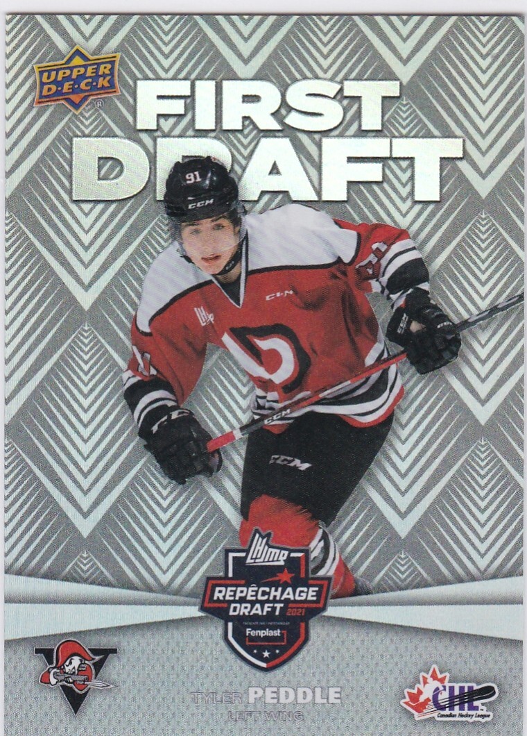 21-22 UPPER DECK CHL First Draft #FD-5 Tyler Peddle - Drummondville ...