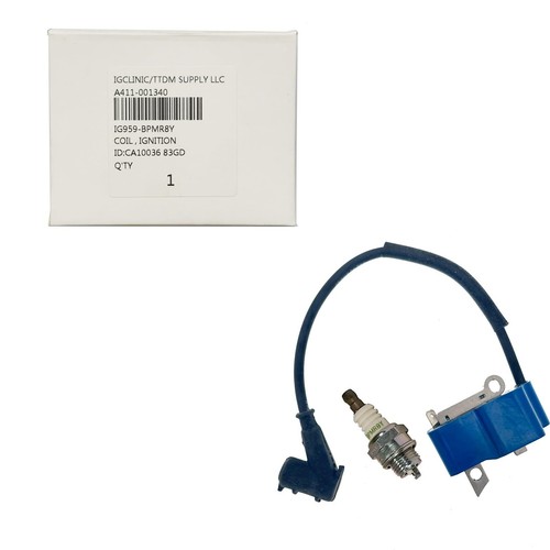 IGCLINIC Spark plug and Ignition Coil Compatible with Echo CS-590 ...