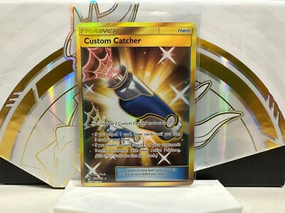 Custom Catcher - 231/214 - Secret Rare NM-Mint Pokemon SM08 - Lost ...
