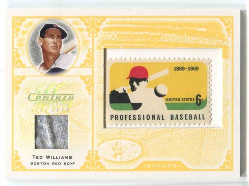 2005 LEAF CENTURY STAMP PRO BALL RELIC #8 TED WILLIAMS RED SOX 8/9 | eBay