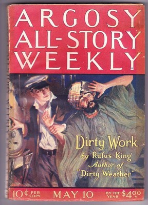 Pulp ARGOSY ALL-STORY May 10, 1924 J.U. Giesy, Rufus King, Joseph Ivers ...