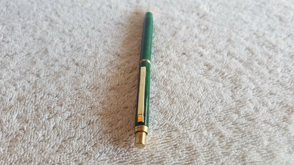 Pen Mechanical Pencil Set Fifth Avenue Michael C. Fina Green Swirl ...
