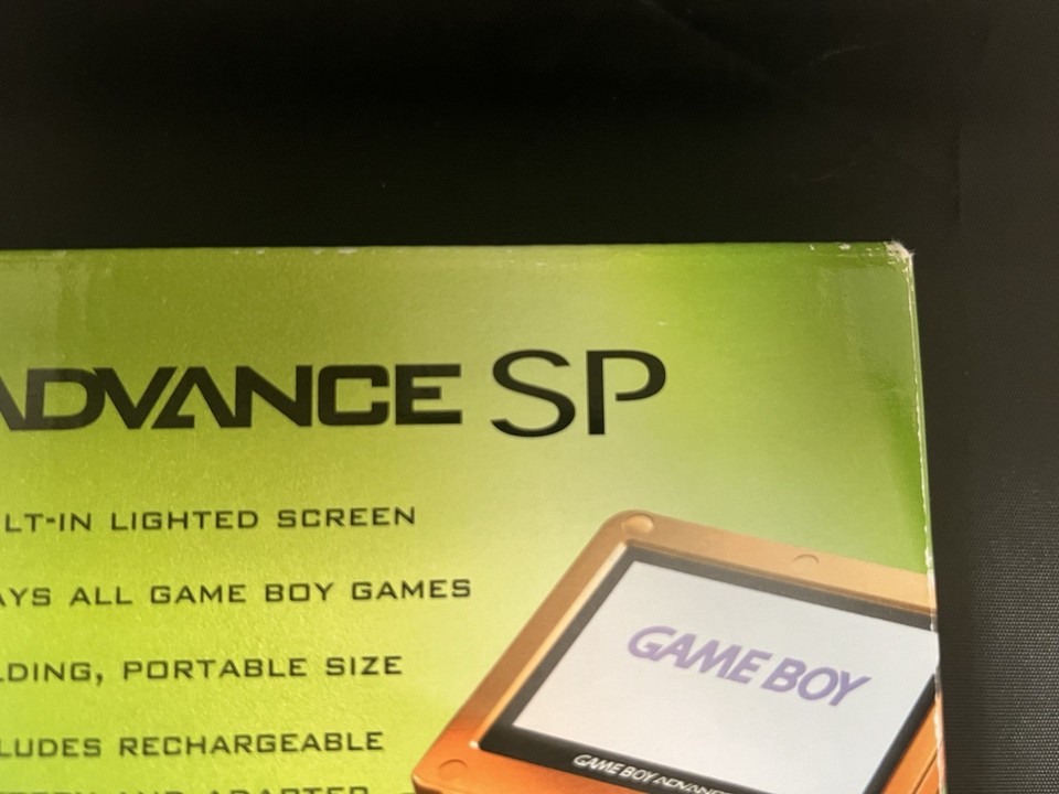 Nintendo Game Boy Advance SP Limited Edition Lime/Orange FACTORY SEALED ...
