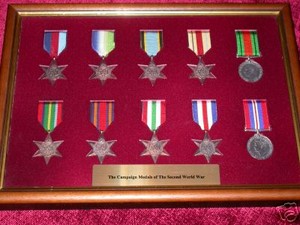 Framed Campaign Medals of WW2 - FULL Size replicas | eBay