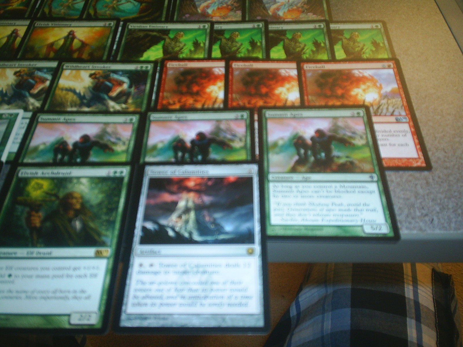 MTG Magic GRUUL ELVES DECK Summit Apes Scars M11 Lot Elf Ball Fireball ...