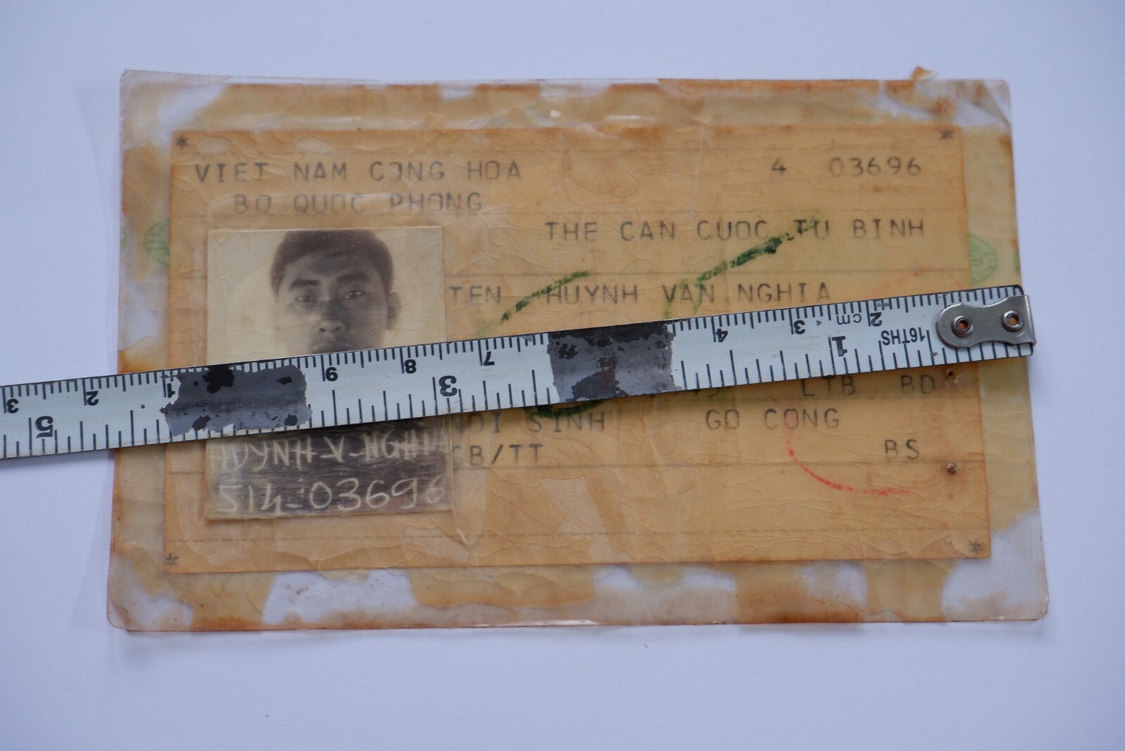VIETNAM WAR ERA_REPUBLIC SOUTH VN_VIETCONG_VC PRISONER ID CARD IN GÒ ...