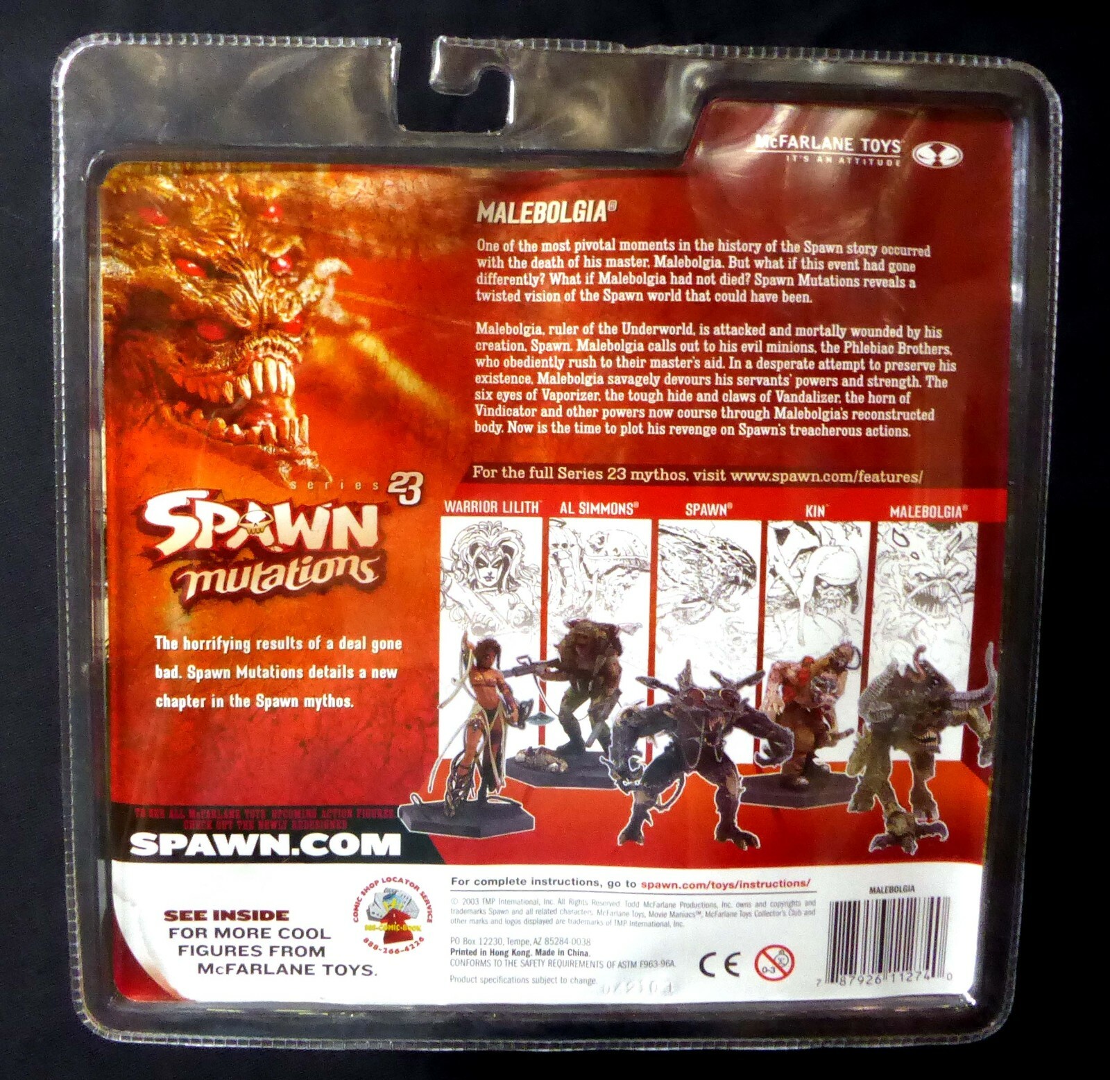 Malebolgia Action Figure New 2003 Spawn 23 Mutations McFarlane Toys ...