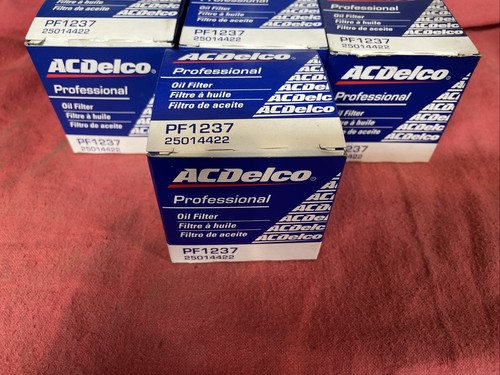 pf1237 oil filter lot of 4 acdelco 25014422 Honda Fury | eBay