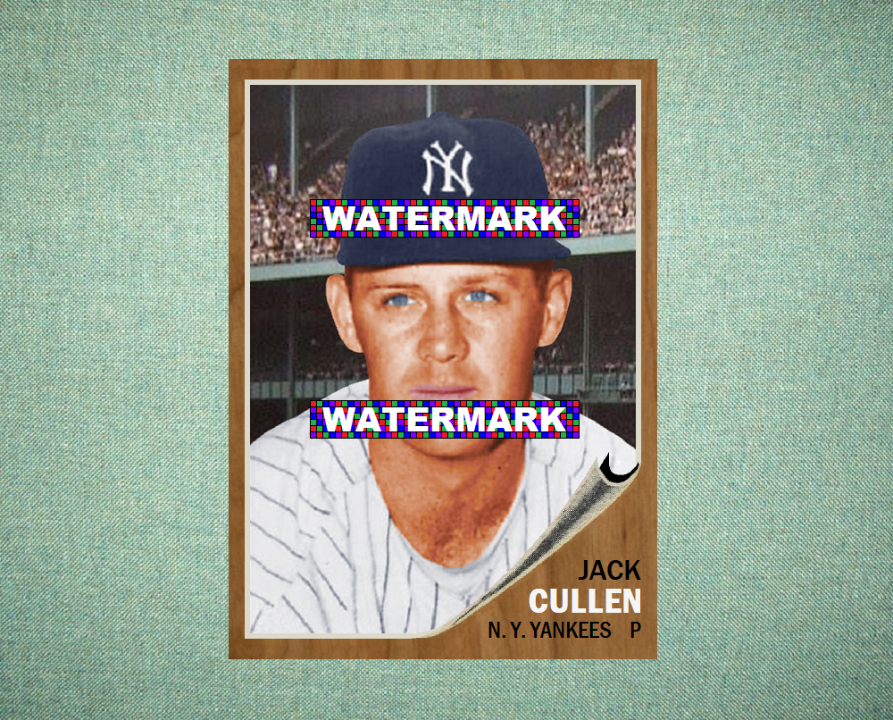 Jack Cullen New York Yankees 1962 Style Custom Baseball Art Card | eBay