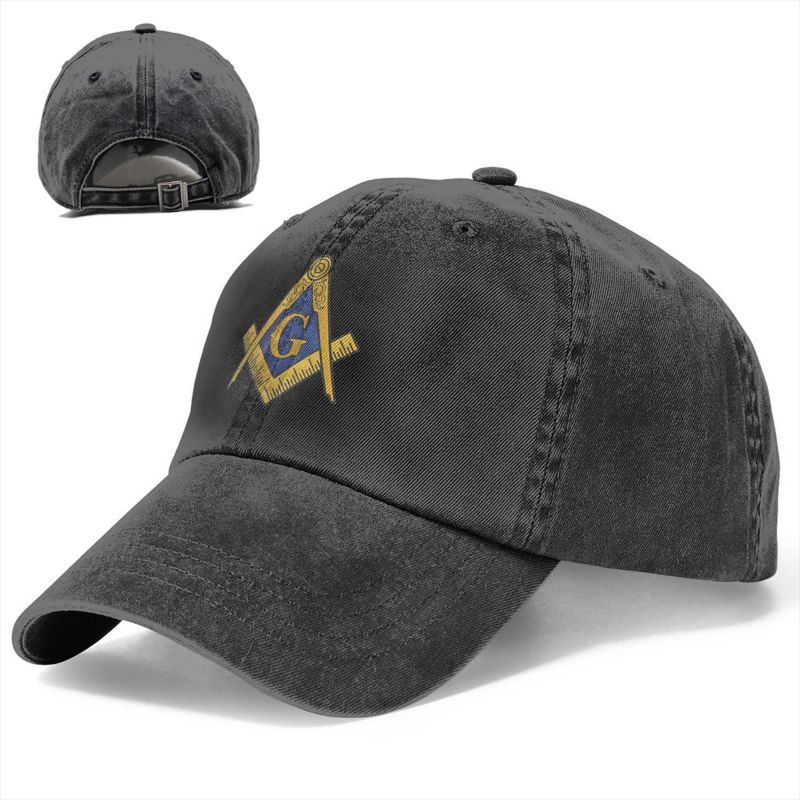 Unisex Freemason's Denim Hat Adjustable Baseball Cap Dad Hat | eBay