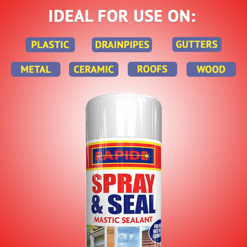 Spray And Seal Leak Stop Mastic Sealant Roof Guttering Pipes Windows ...