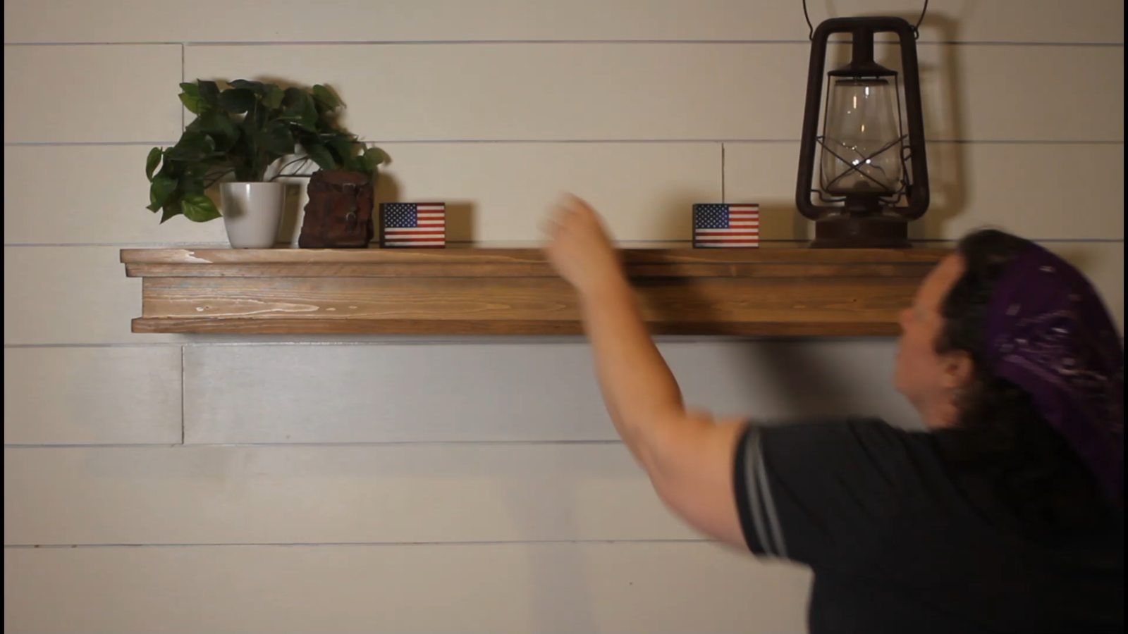 35 inch concealment shelf hidden gun storage floating shelf with secret ...