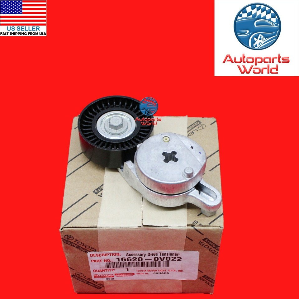 GENUINE TOYOTA CAMRY HIGHLANDER SIENNA tC SERPENTINE BELT TENSIONER ...