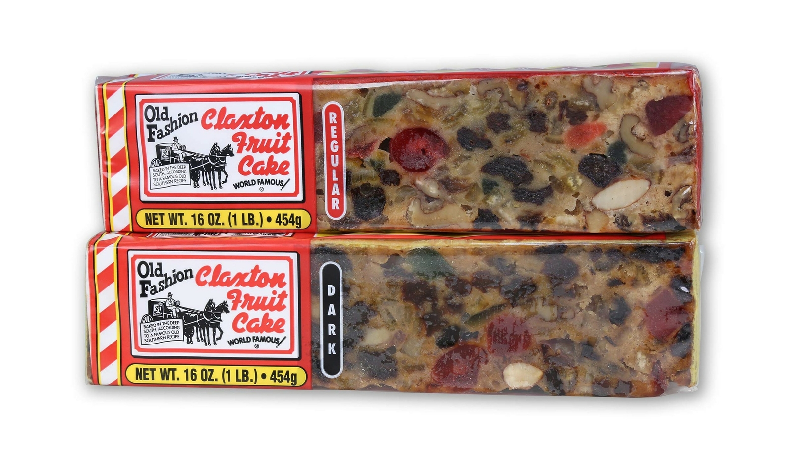 Claxton Fruit Cake Regular-Dark Sampler Pack 70%Fruits Nuts Delicious ...